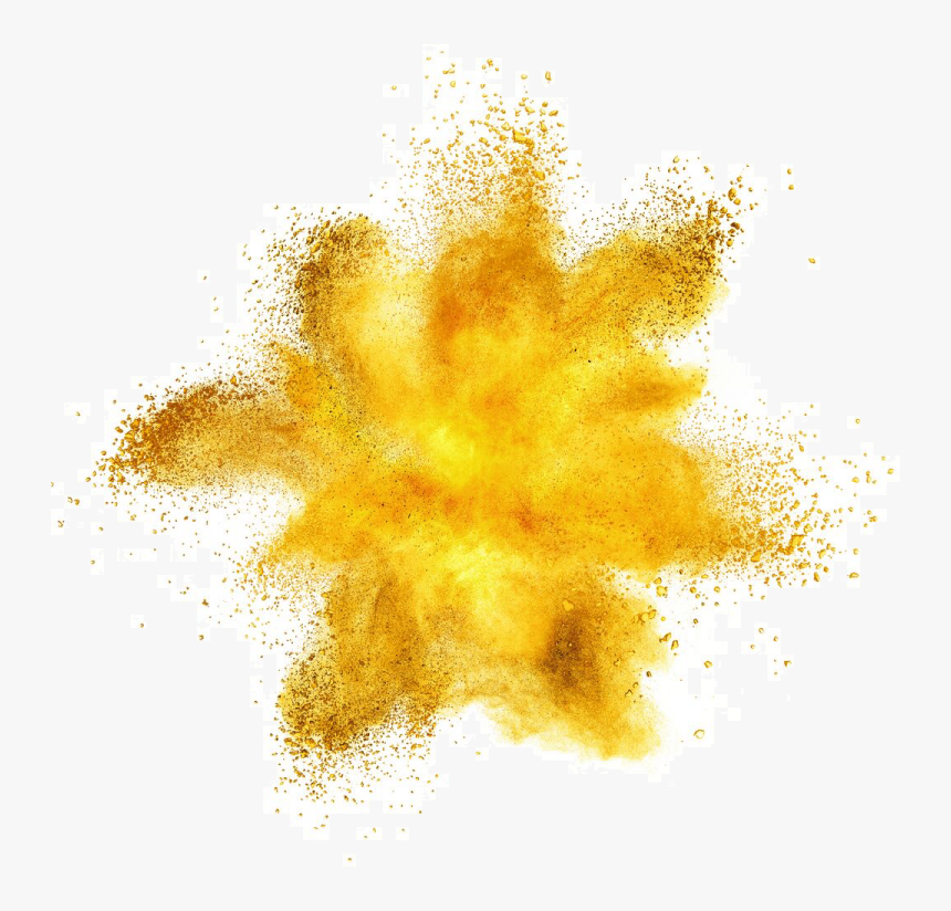 Yellow Dust Explosion Stock Photography Color - Maple Leaf, HD Png ...