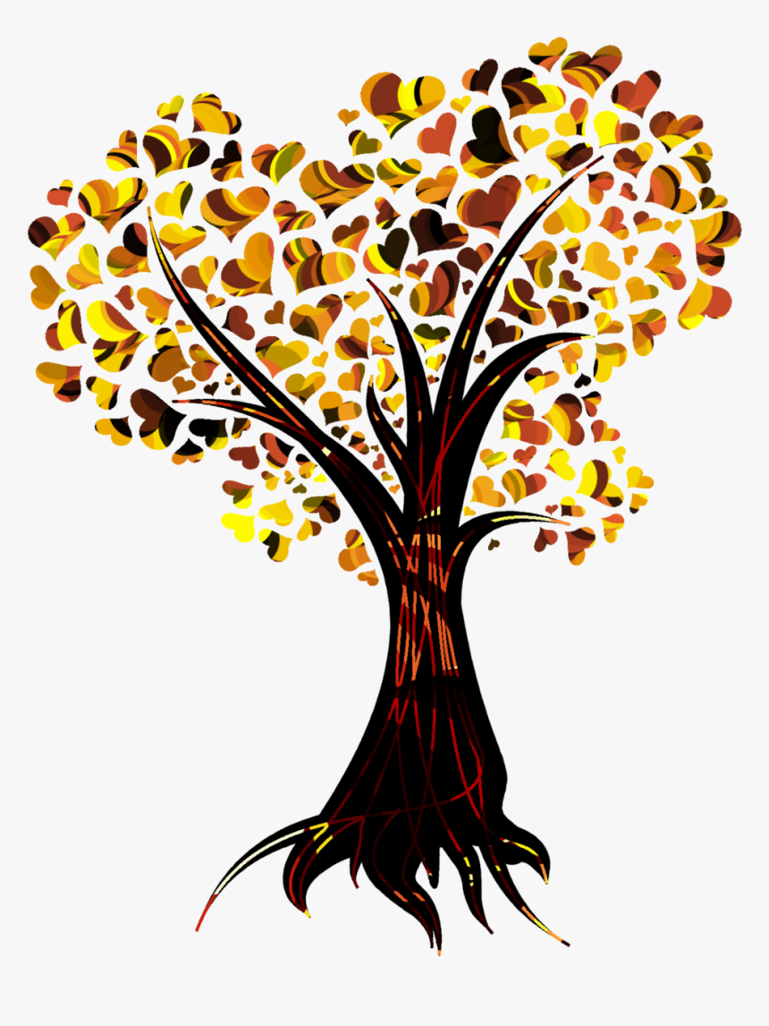 Fall Heart Tree Clip Art