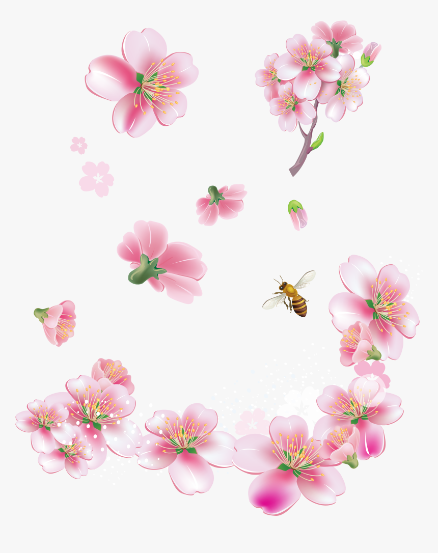 Pink Spring Flowers Trees Free Clipart Hd Clipart - Small Pink Flowers ...