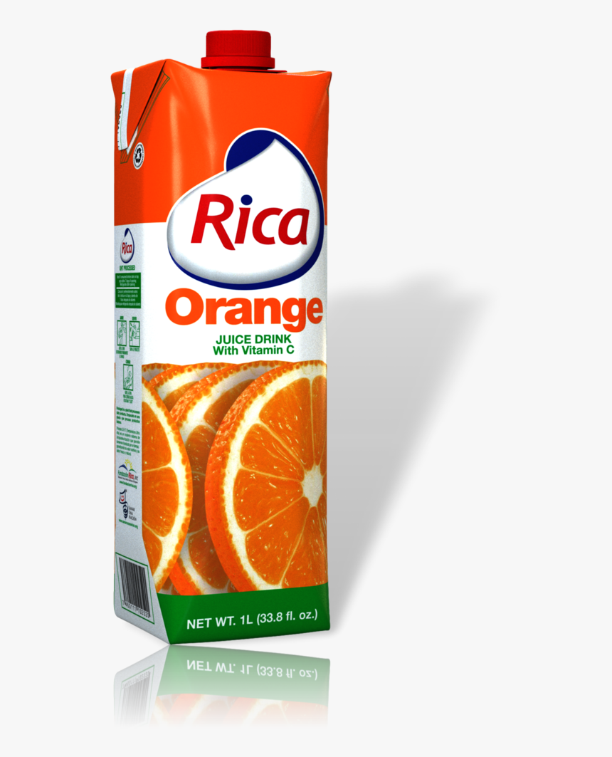 Jugo De Naranja Rica 1 Lt Con Vitamina C - Rica Orange Juice, HD Png ...