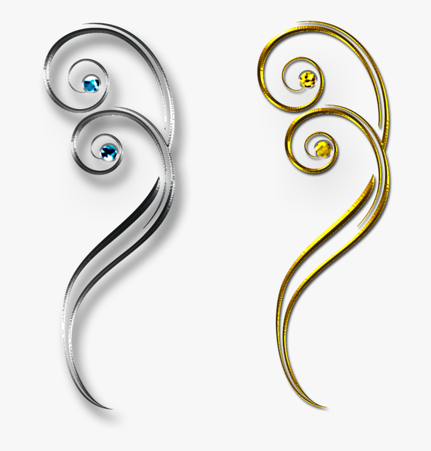Silver Png Transparent Flourish, Png Download , Transparent Png Image ...