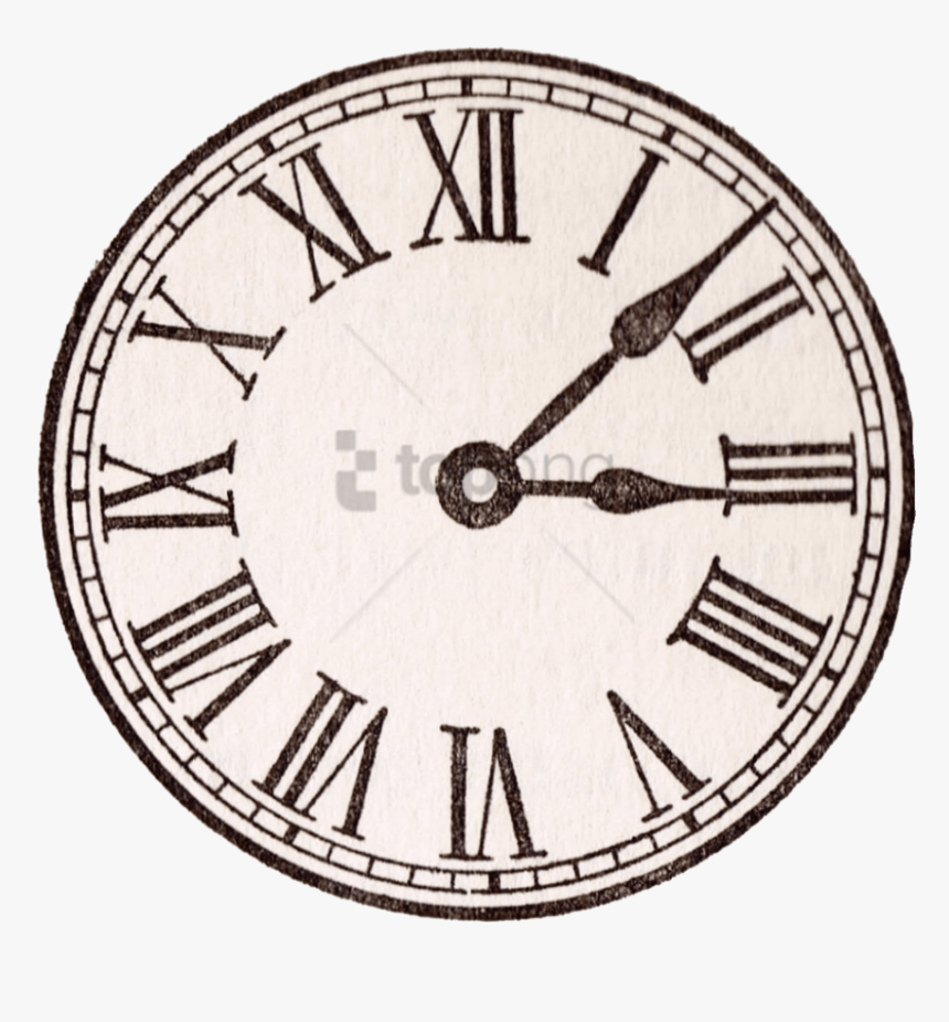 Antique Face Graphics From - Old Fashioned Clock Face, HD Png Download ...