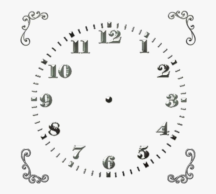 Square Clock Face Printable Square Clock Faces HD Png Download 