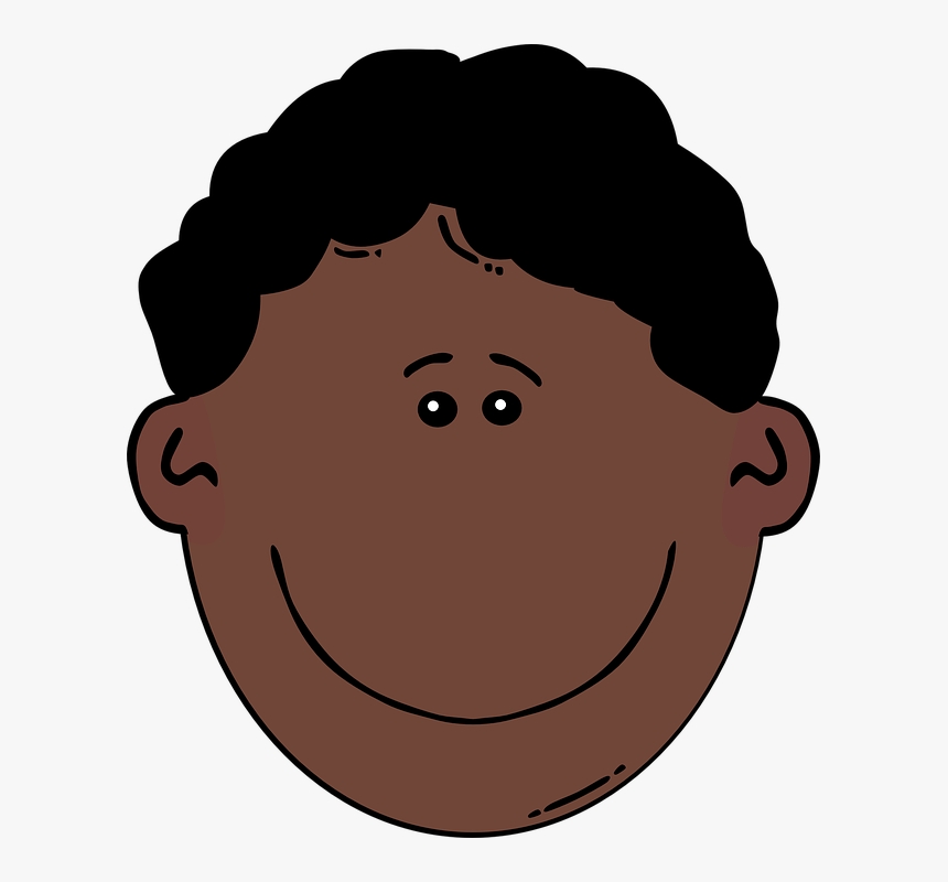 Black Hair Clipart African American Man - Angry Boy Face Cartoon, HD ...