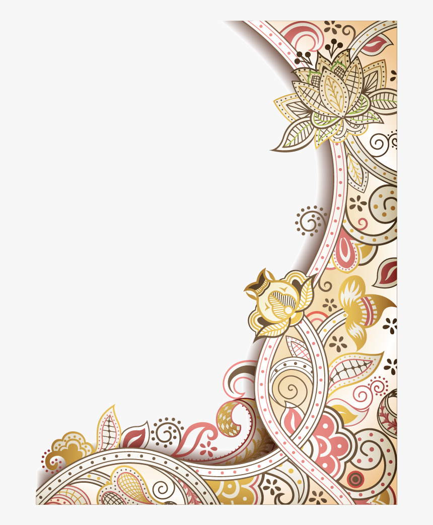 Pink Paisley Border Clip Art