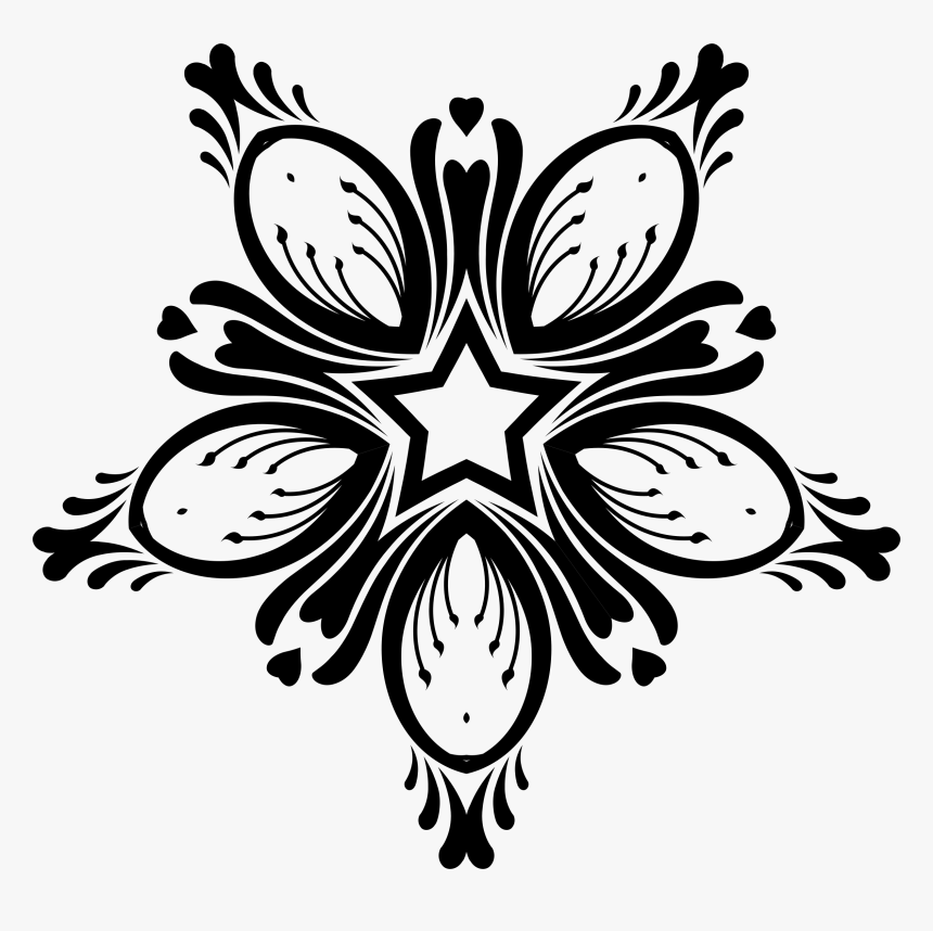 Transparent Decorative Underline Clipart - Design Flower Line Art, HD ...