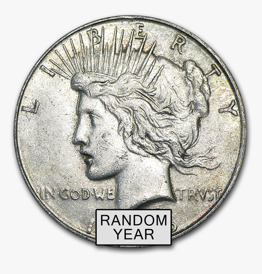 Transparent Silver Dollar Png - Peace Dollar, Png Download ...