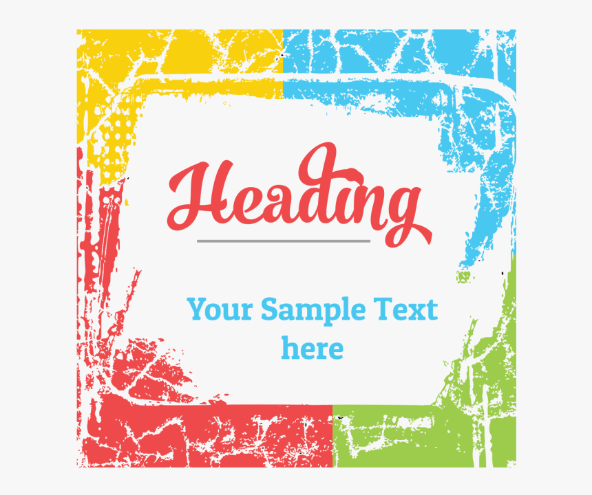 Transparent Colorful Border Clipart - Vector Colorful Frames And ...