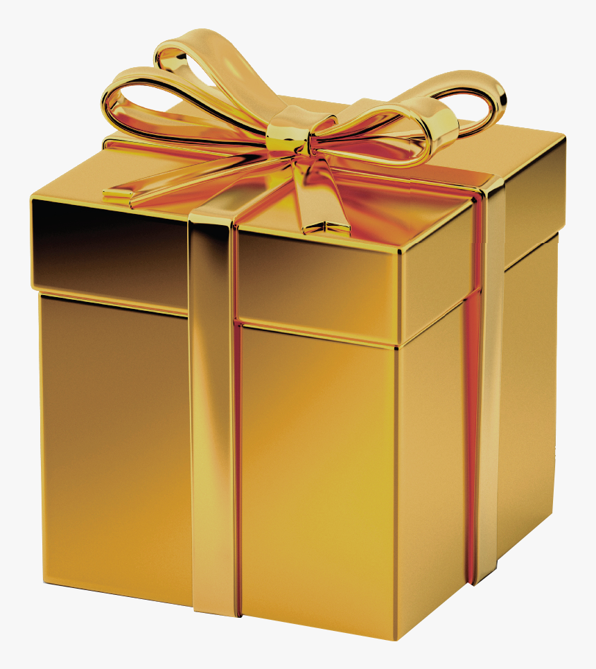 Gold Gift Box Transparent Image - Transparent Background Gold Gift Box ...