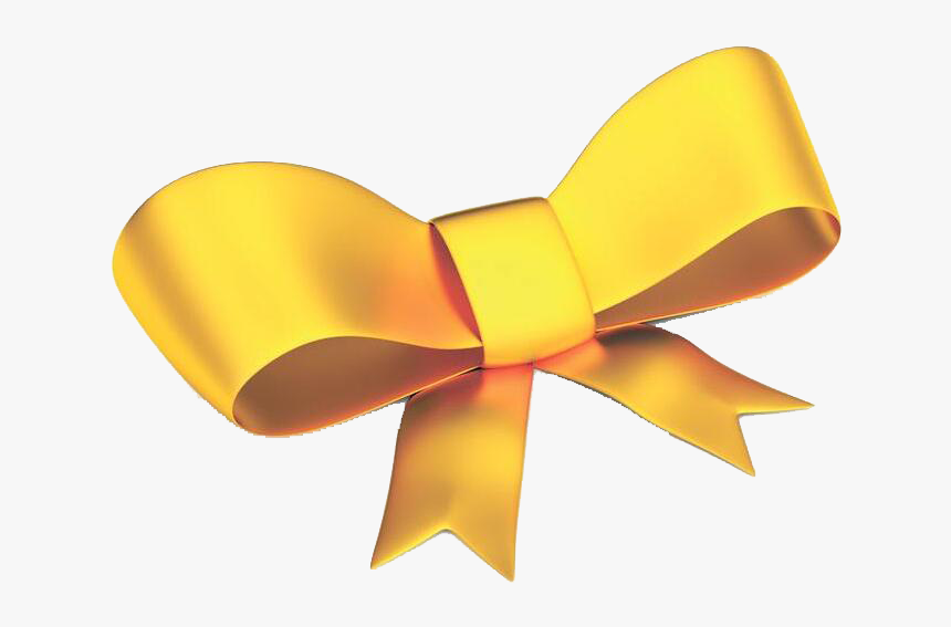 Ribbon Yellow Shoelace Knot Gold Gift Golden - Gift Gold Ribbon Hd Png ...