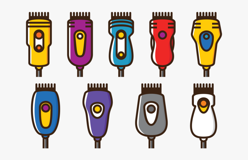 Vector Hair Clippers Icons - Hair Clipper Clipart Png, Transparent Png ...
