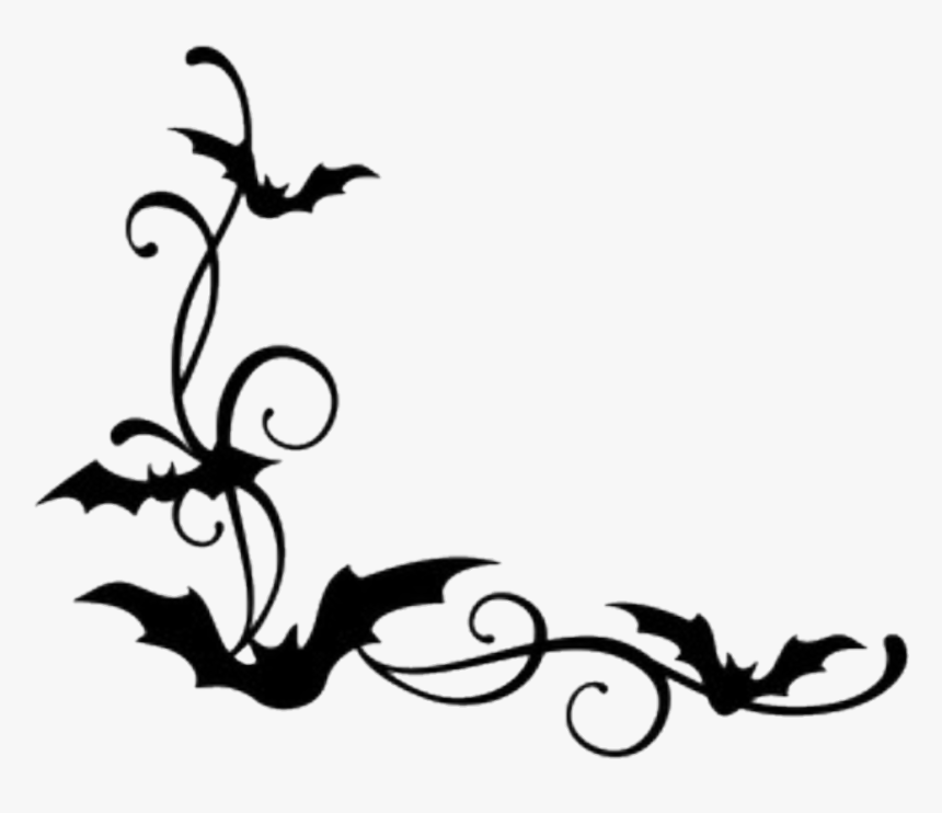 Transparent Halloween Border Clipart - Bat Border Designs, HD Png ...