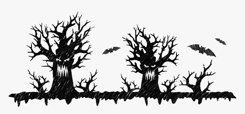 Transparent Trick Or Treat Clipart Black And White - Transparent Png ...