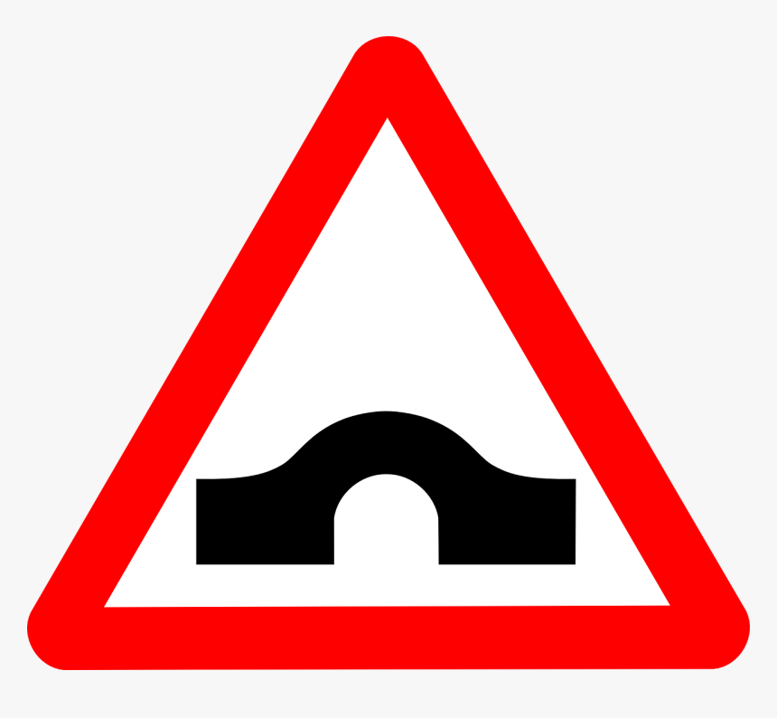 Bridge Ahead Road Sign, HD Png Download , Transparent Png Image - PNGitem
