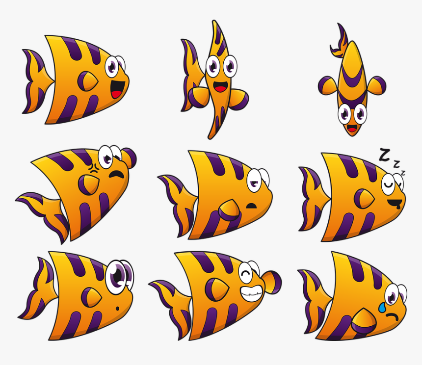 Fish, Emoji, Expressions, Emotions, Cute, Happy, Angry, HD Png Download ...