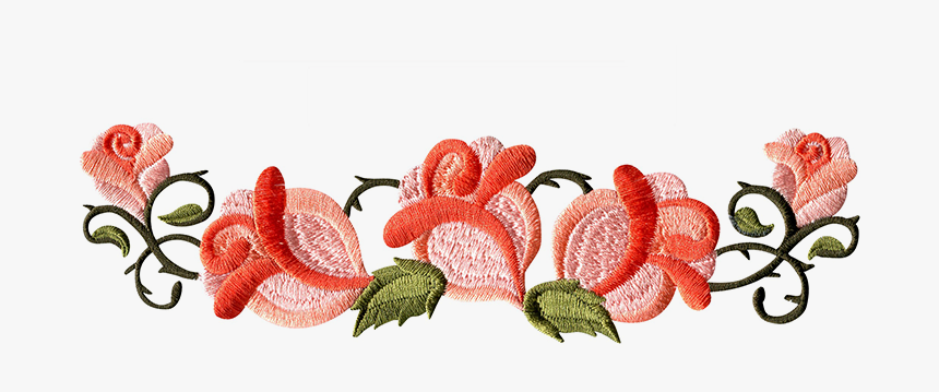 Flower Borders And Frames Clipart - Rose Flower Word Border, HD Png ...