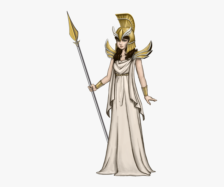 Greek Goddess Athena Cartoon, HD Png Download , Transparent Png Image ...