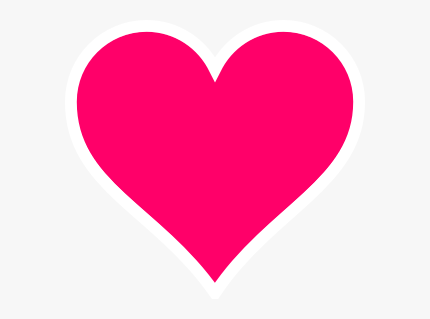 Hot Pink Heart Clipart - Pink Heart Clipart, HD Png Download ...