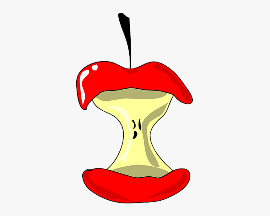 Apple Eaten Clipart, HD Png Download , Transparent Png Image - PNGitem