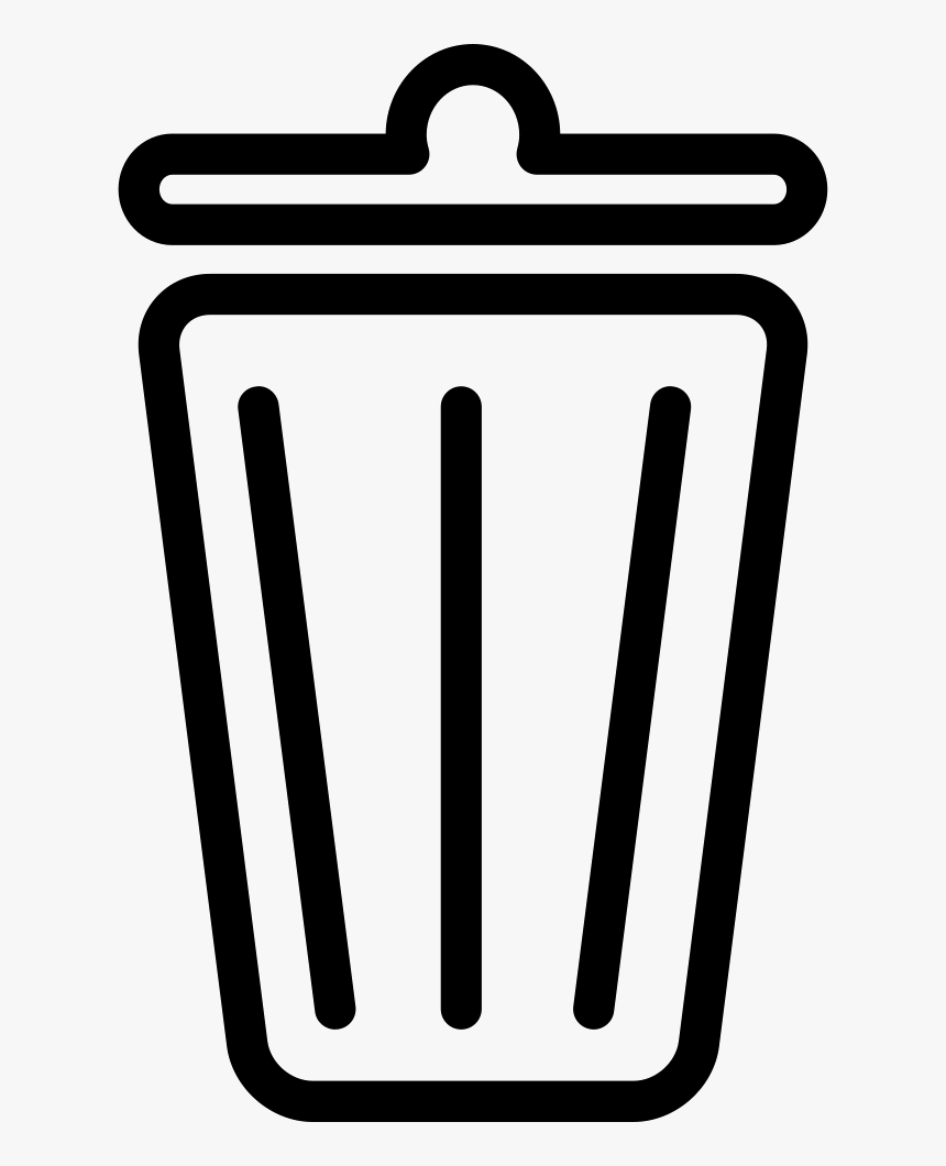 Recycle Bin Outline - Bin Outline Png, Transparent Png , Transparent ...