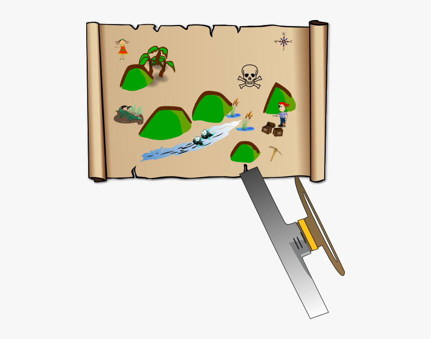 Treasure Map Svg Clip Arts - Borders Clip Art, HD Png Download ...