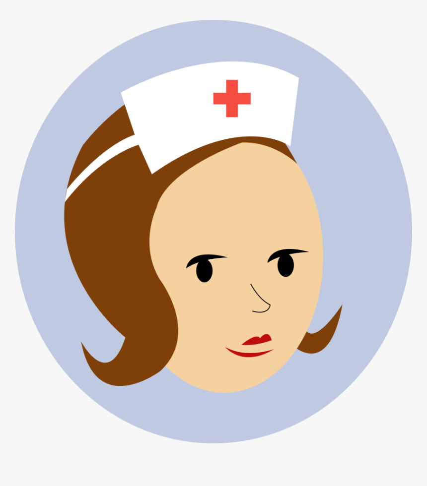 Nurse Svg Clip Arts - Nurse Head Cartoon, HD Png Download , Transparent ...