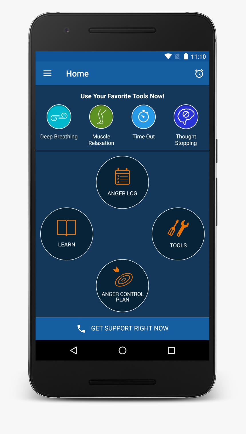 Aims Home Screen - Anger Management App, HD Png Download , Transparent ...
