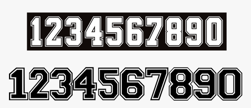 Black And White Calendar Numbers Clipart, HD Png Download , Transparent ...