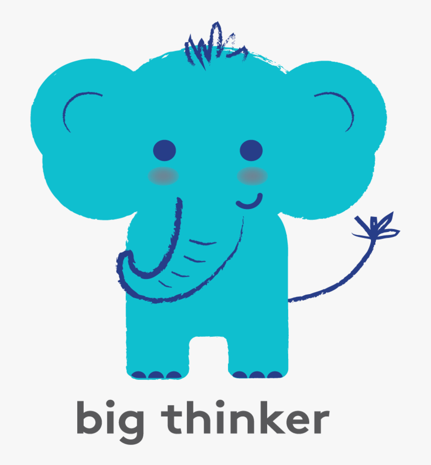Big Thinker Stibpencils - Indian Elephant, HD Png Download ...