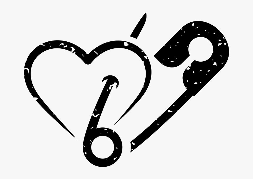Safety Pin Heart, HD Png Download , Transparent Png Image - PNGitem