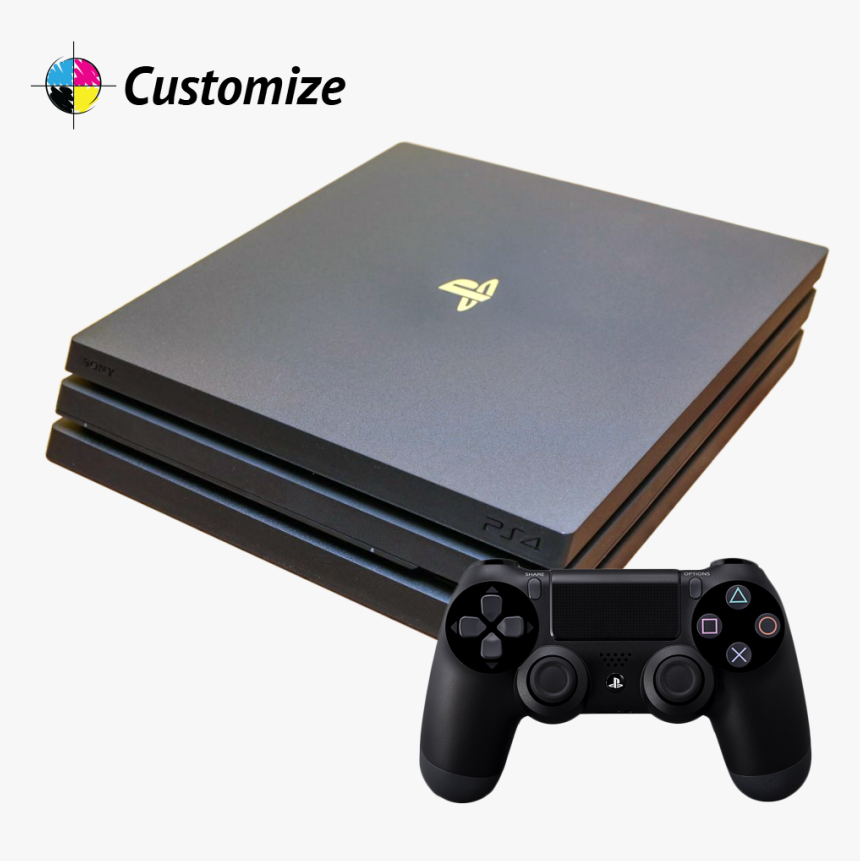 Ps4 Pro & Controller Combo Custom Skin - Playstation 4 Pro, HD Png ...
