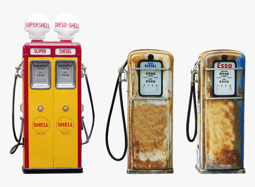 Pump, Petrol, Shell, Esso Rust, Retro, Diesel, Hose - Shell Pump Petrol ...