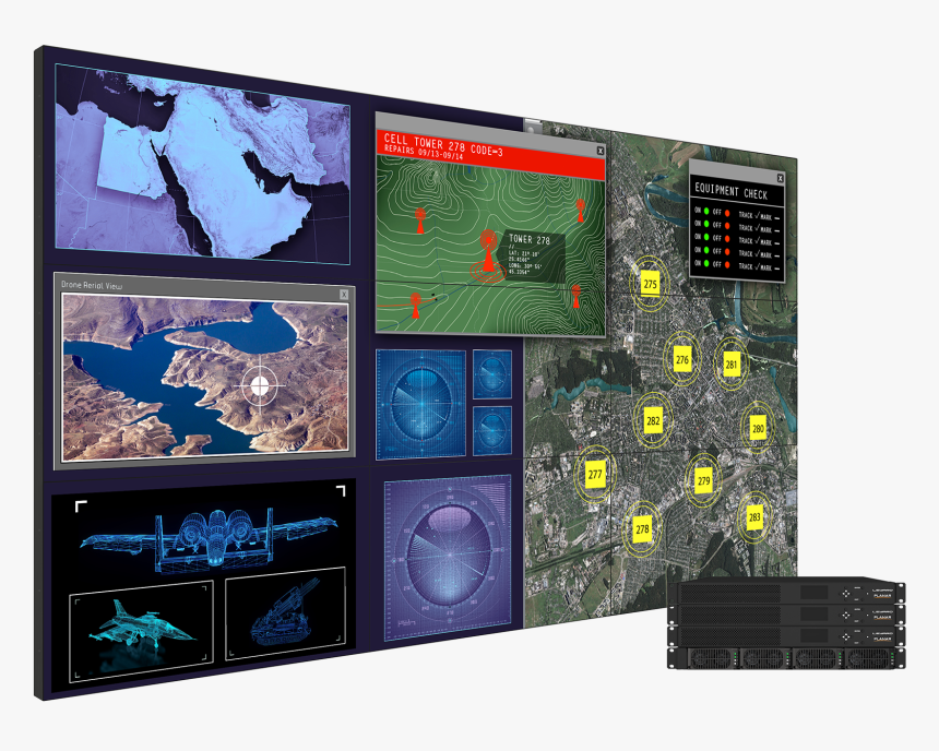 Matrix G3 -control Room - Planar Systems, HD Png Download , Transparent Png Image - PNGitem