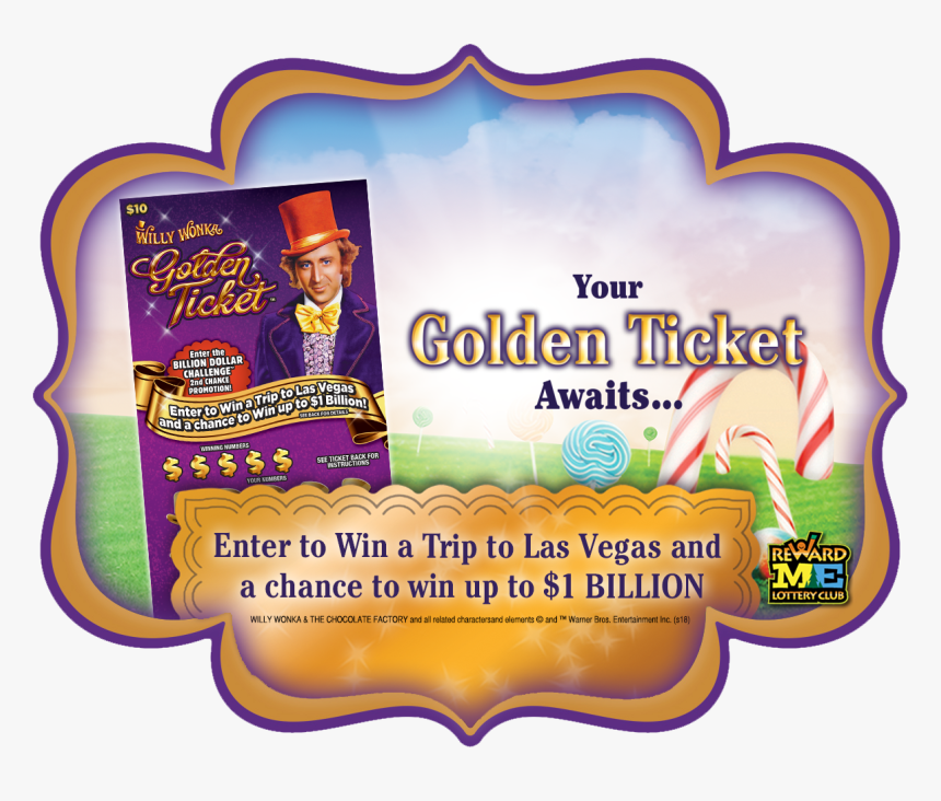 Willy Wonka Golden Ticket, HD Png Download , Transparent Png Image ...