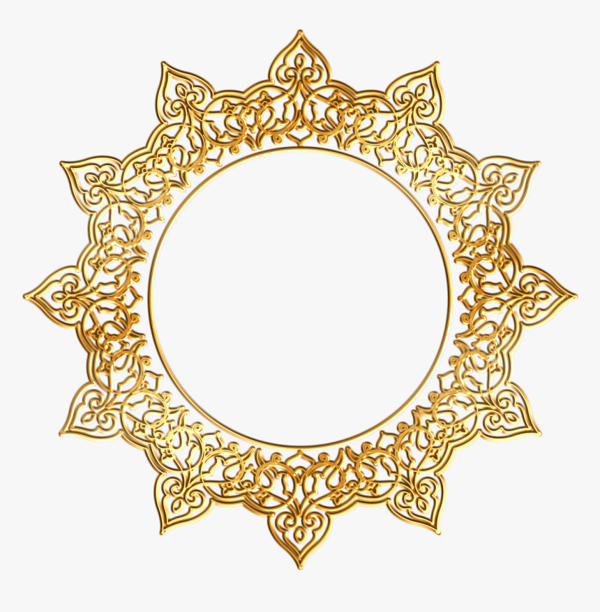 Round Frame, Frame, Framing, Graphic, Graphical, Hq - Golden Round ...