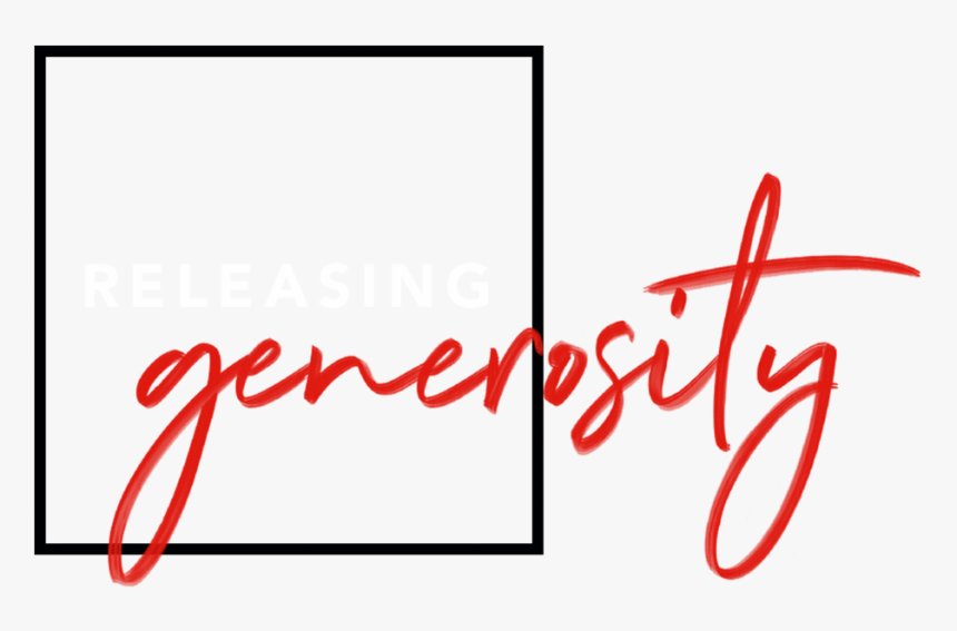 Releasing Generosity Logo - Calligraphy, HD Png Download , Transparent ...