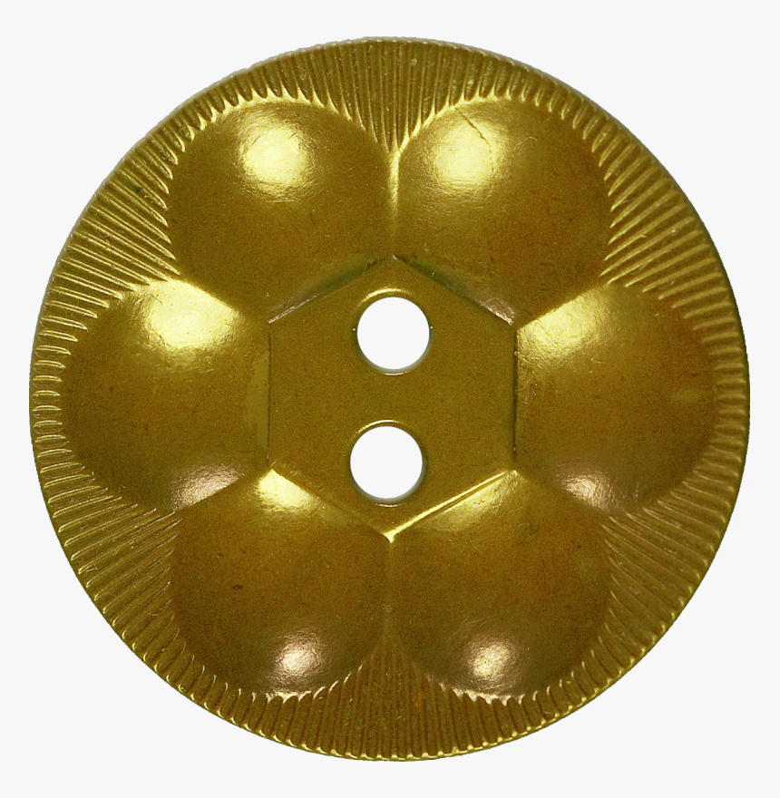 Rosette Button With Six Circles, Mustard - Circle, HD Png Download ...