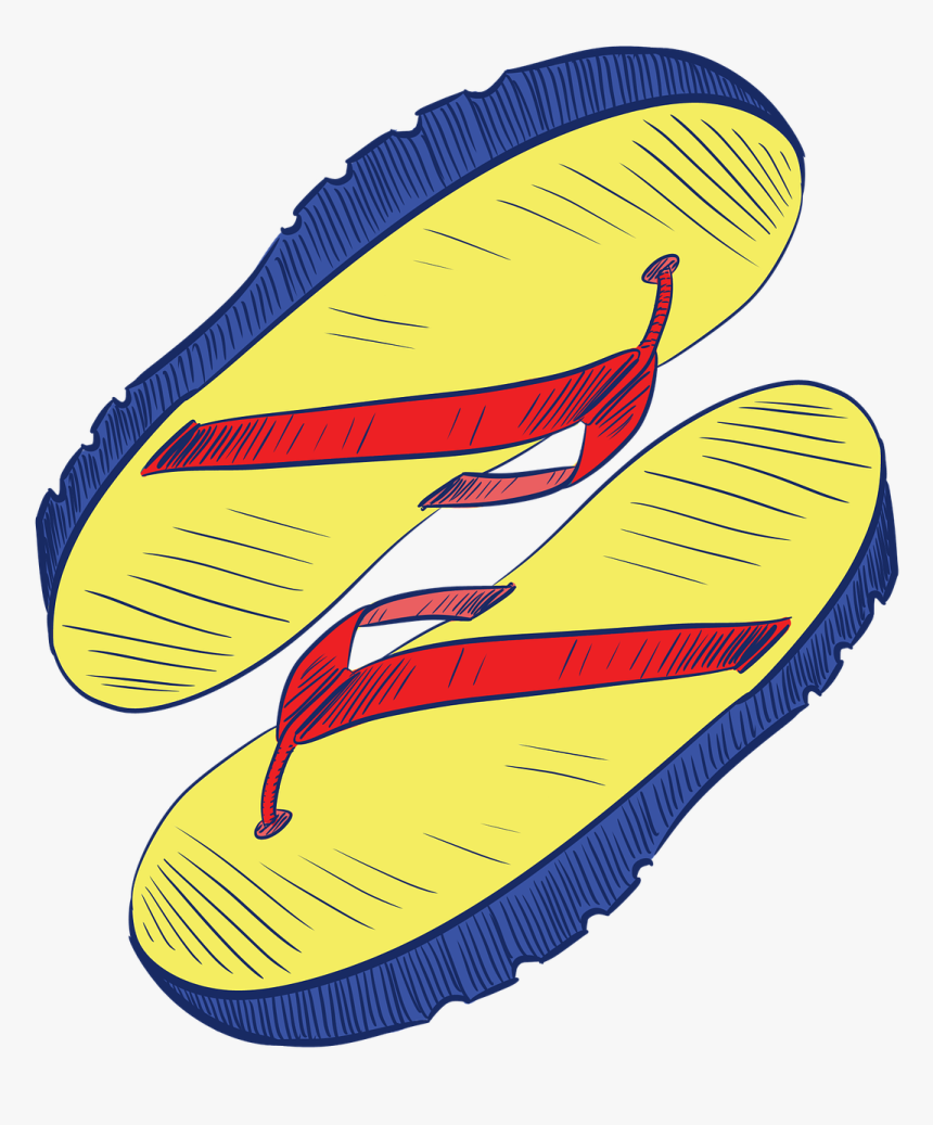 Pair Of Flip Flags Free Clipart, HD Png Download , Transparent Png ...