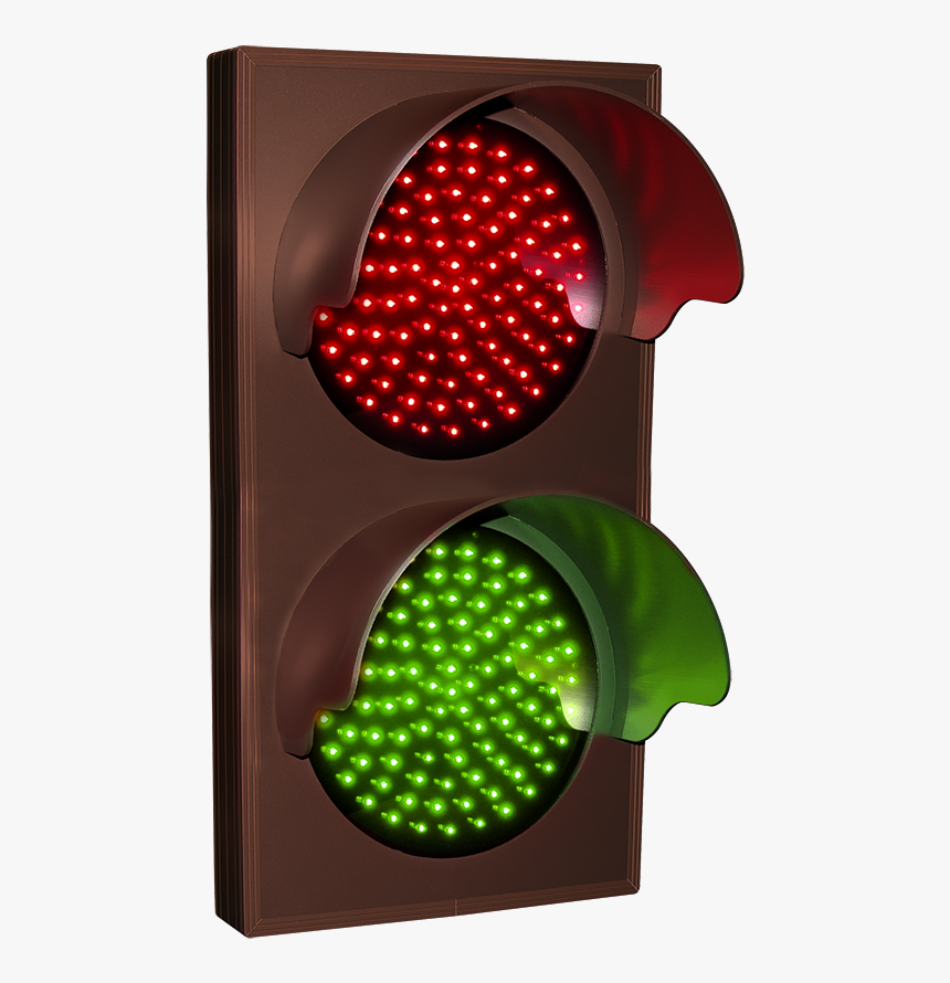 Indicator Dot, Double With Hoods, Vertical, 12 In Dia, - Single Green ...
