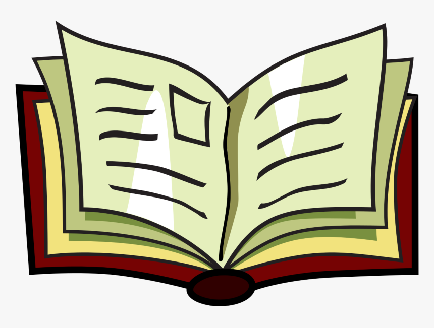 Open Book With Words Coming Out Clipart