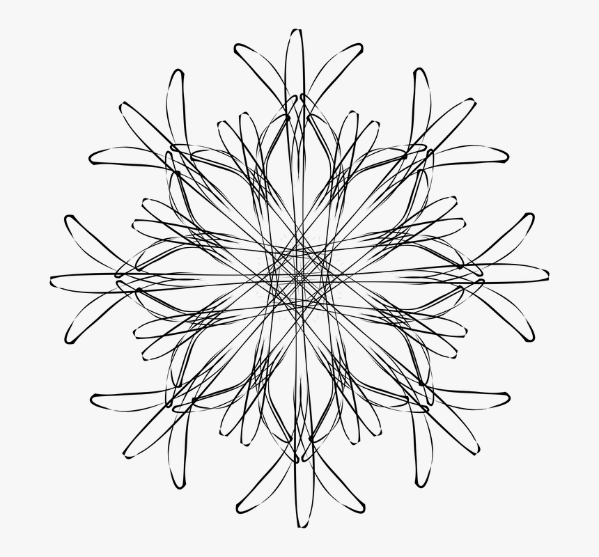 Snowflakes Drawing Png, Transparent Png , Transparent Png Image - PNGitem