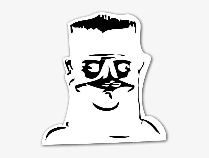 Frankenstein Meme Sticker - Me Gusta Face, HD Png Download ...
