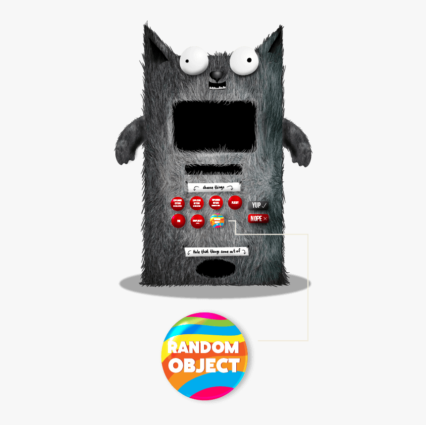 The Exploding Kittens Human Vending Machine At Burning - Plush, HD Png ...