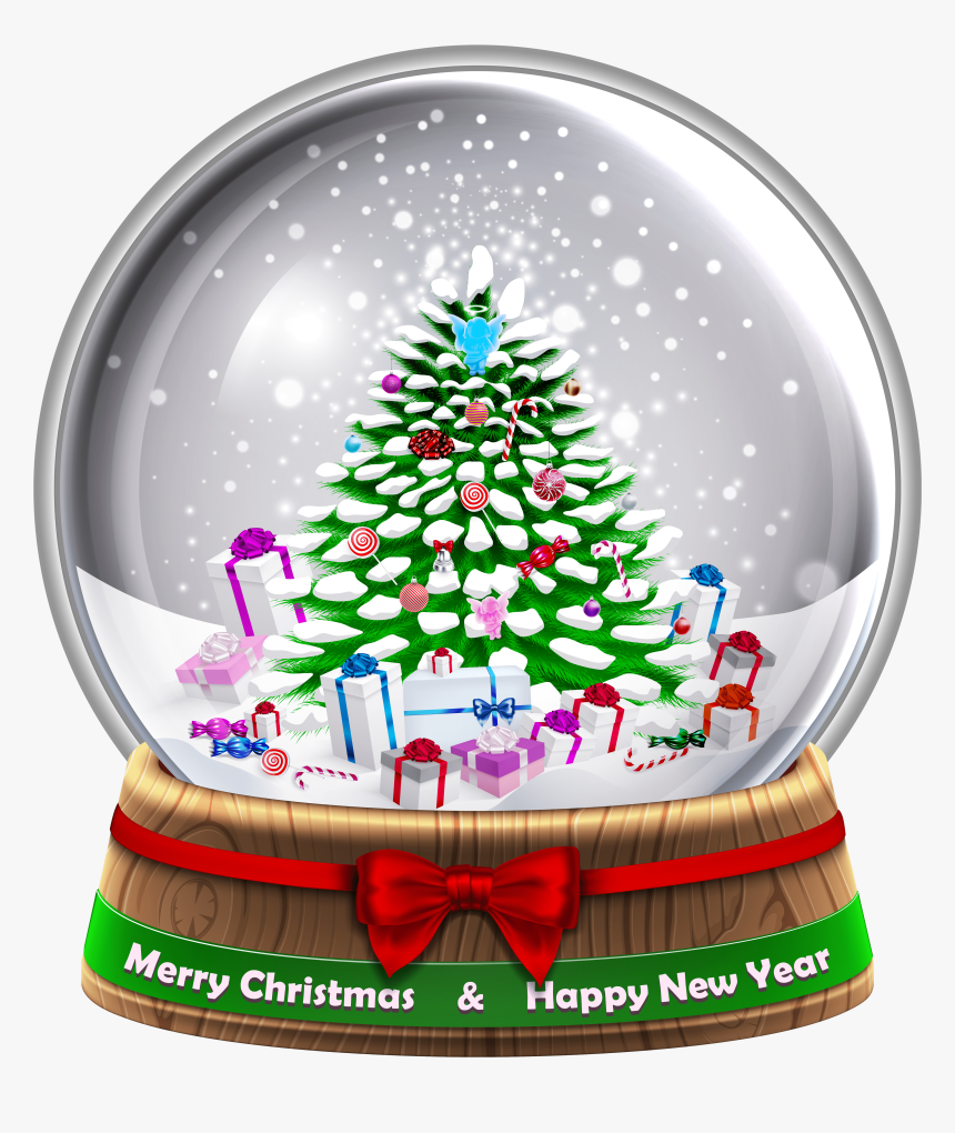 Transparent Snowglobe Png Clip Art Image - Christmas Snow Globe Png ...
