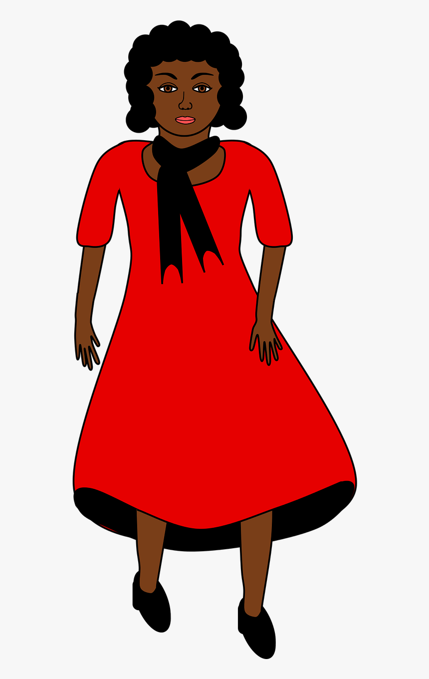 Lady In Red Dress Clipart, HD Png Download , Transparent Png Image ...