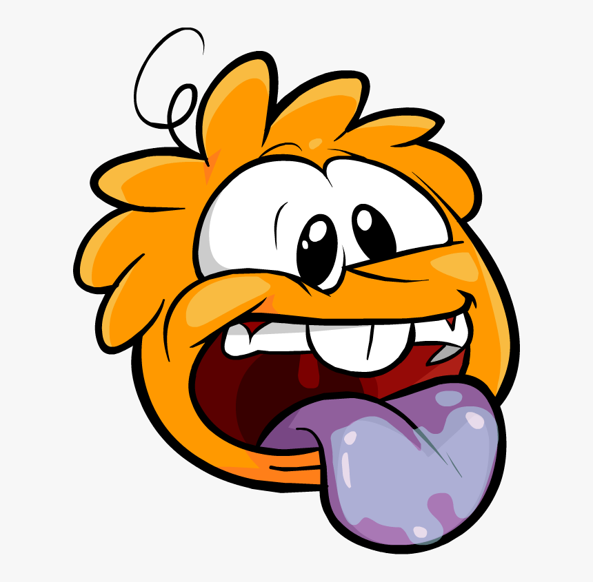 Orange Puffle Troll Face, HD Png Download , Transparent Png Image - PNGitem