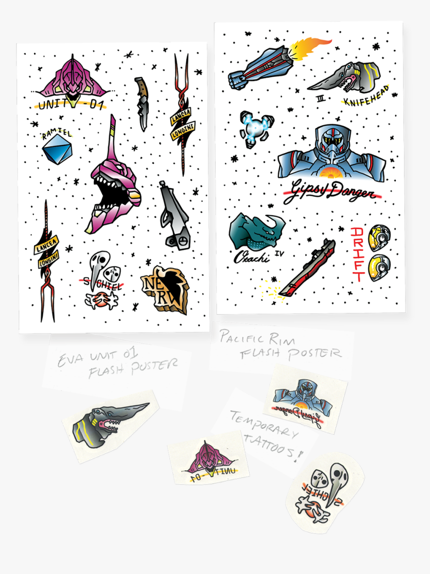 Pacific Rim Poster - Neon Genesis Evagelion Hand Tattoo, HD Png ...