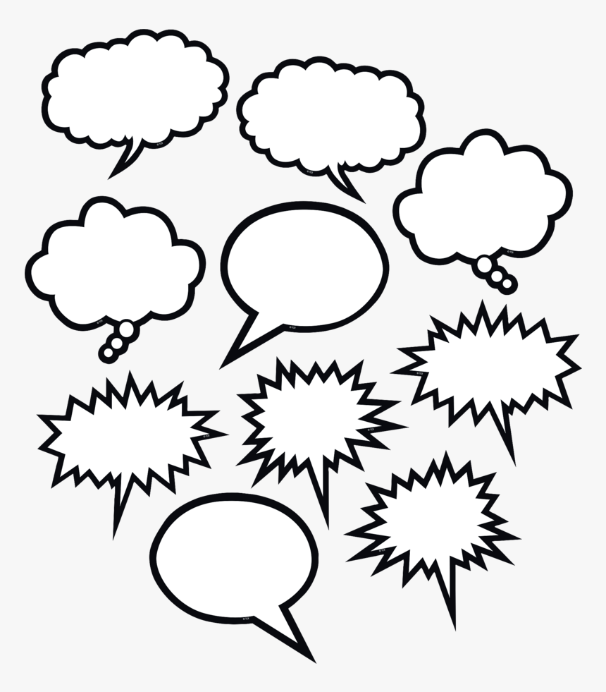 Speech Balloon Bubble - Superhero Speech Bubble, HD Png Download ...