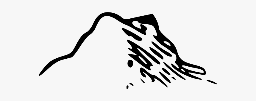 Vector Drawing Of Mountain Map Element - Transparent Map Mountain Png ...
