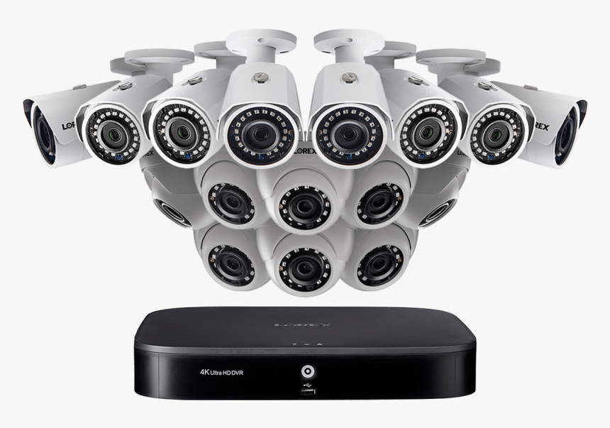 16 Channel Hd Security Camera System With 16 Super - Security Alarm, HD ...